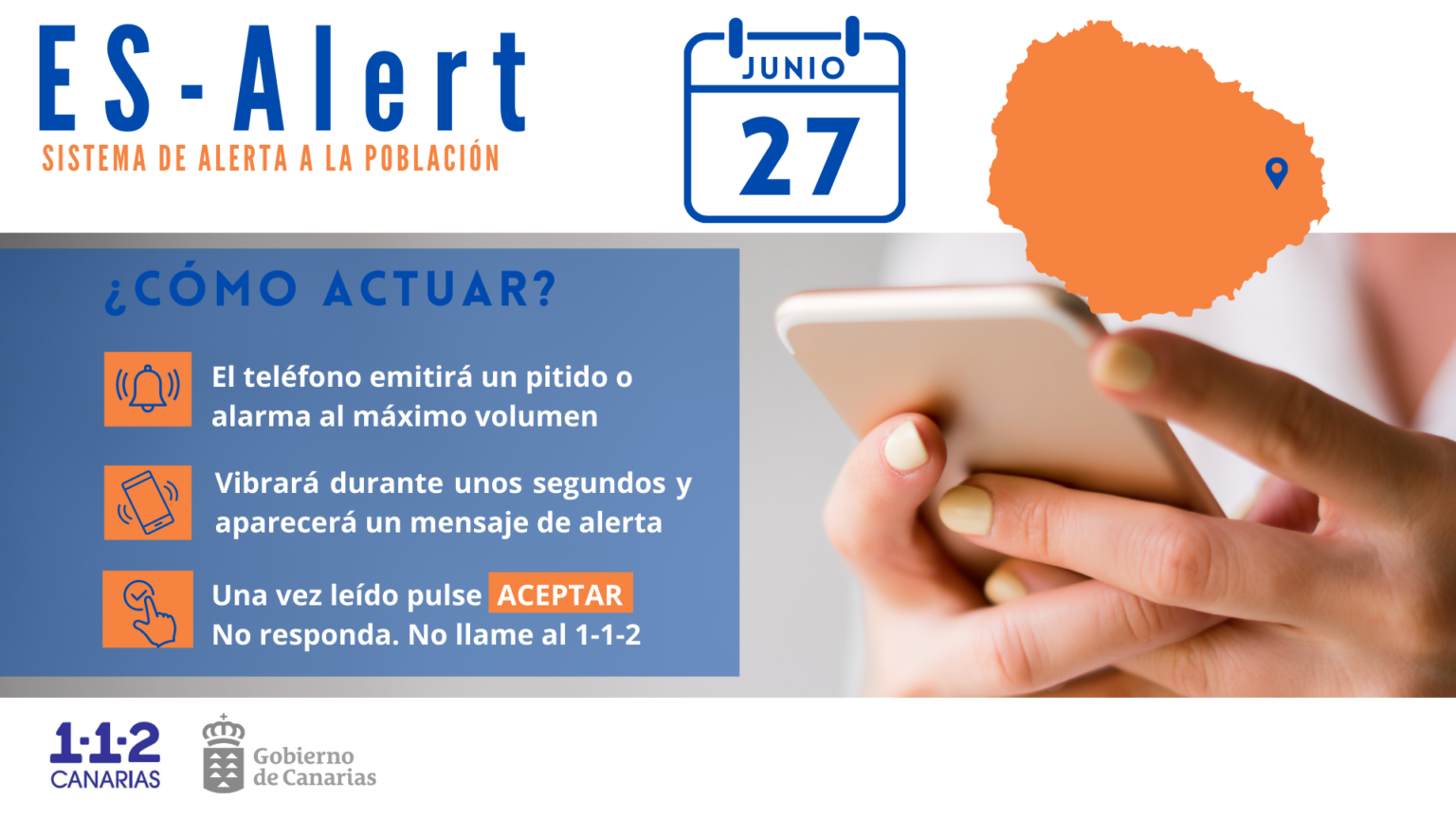 112 | El sistema de aviso a la población en caso de emergencia ES-Alert se prueba el jueves 27 ...